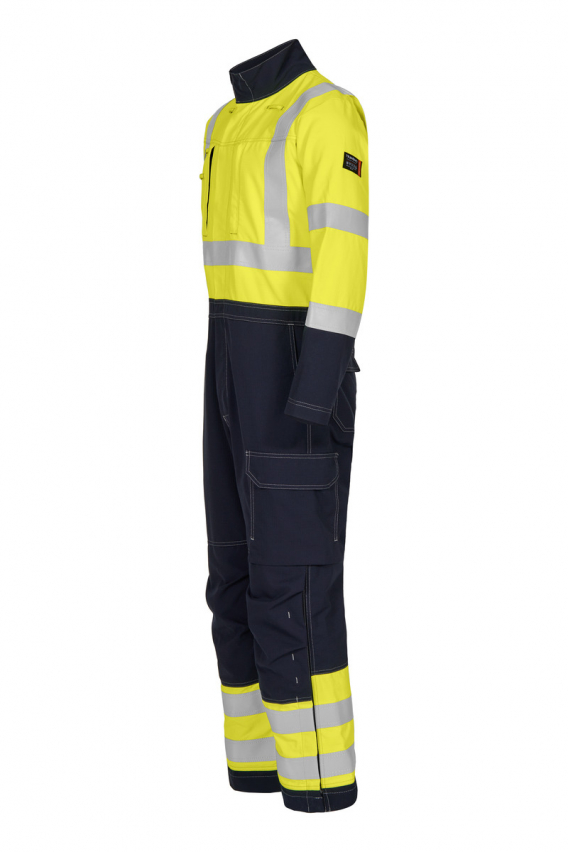 Flame Retardant Boilersuit - yellow/navy | CSS Workwear